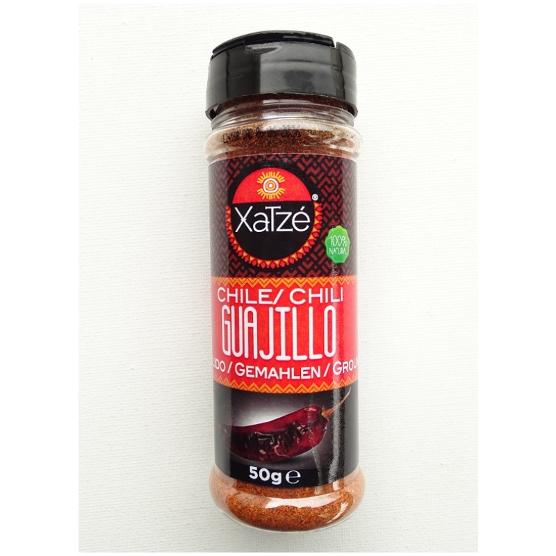 Xatze, Chili Guajillo Powder, 50g (Plastic Blottle) = Chile Guajillo ...